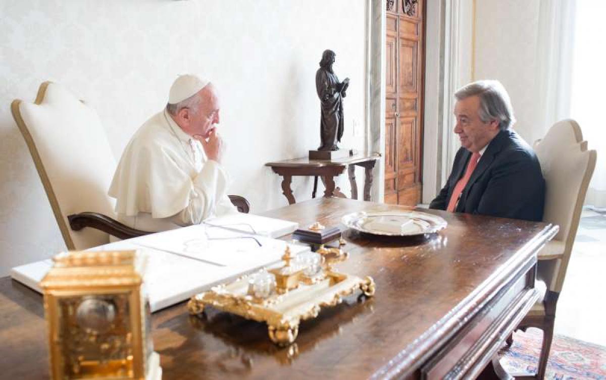 UN Secretary-General speaks of his deep appreciation for Pope Francis